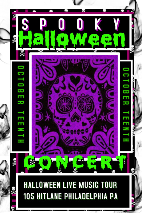 Halloween Concert Flyer Template | PosterMyWall