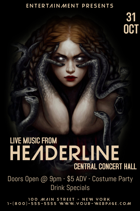 Halloween Concert Template | PosterMyWall