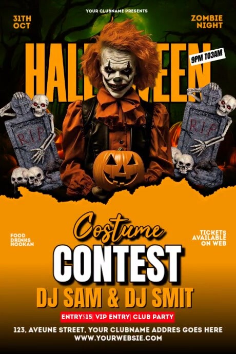 Halloween Contest Costume Template | PosterMyWall
