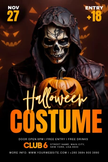 Halloween Costume Ads Template | PosterMyWall