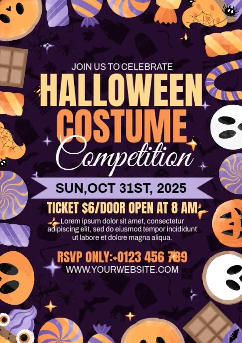 Halloween Costume Competition Template | PosterMyWall