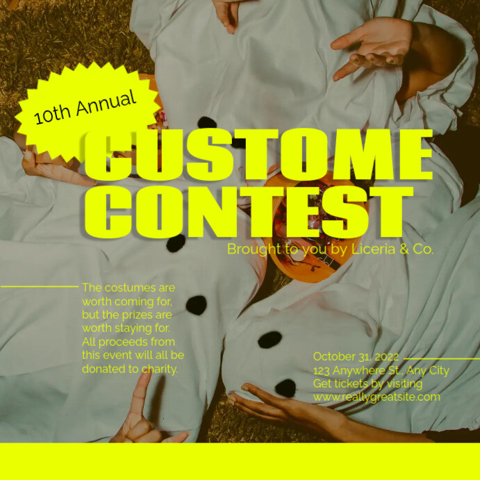 Halloween Costume Contest Template | PosterMyWall