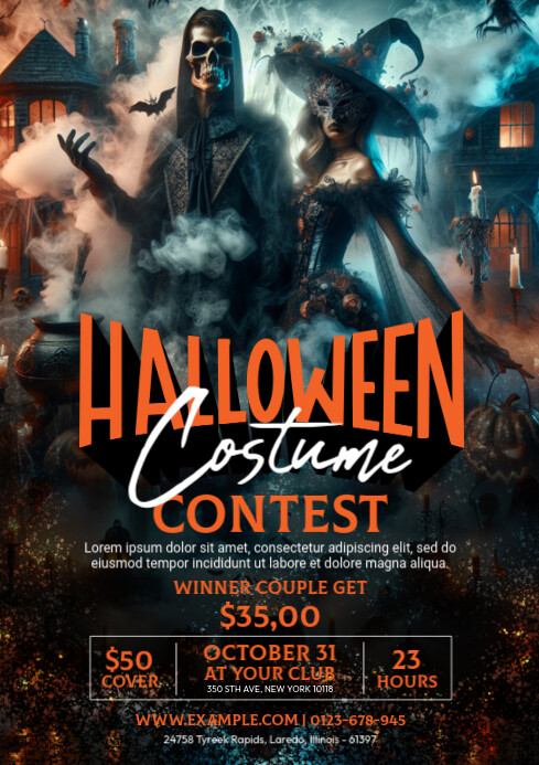 Modèle Halloween Costume Contest Event Template | PosterMyWall