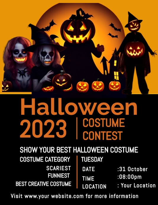 Copy of Halloween Costume Contest Flayer | PosterMyWall