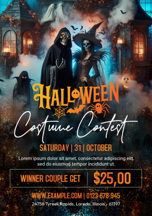 Halloween costume contest Flyer Template | PosterMyWall
