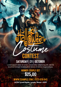 Halloween Costume Contest Flyer Template | PosterMyWall