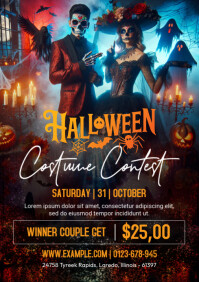 Halloween Costume Contest Flyer Template | PosterMyWall
