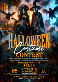 Halloween Costume Contest Flyer Template | PosterMyWall