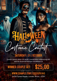Halloween costume contest Flyer Template | PosterMyWall