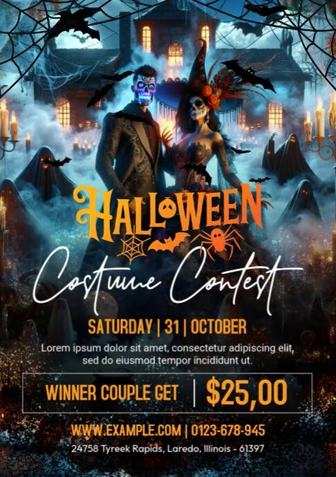 Copy of Halloween Costume Contest Template | PosterMyWall