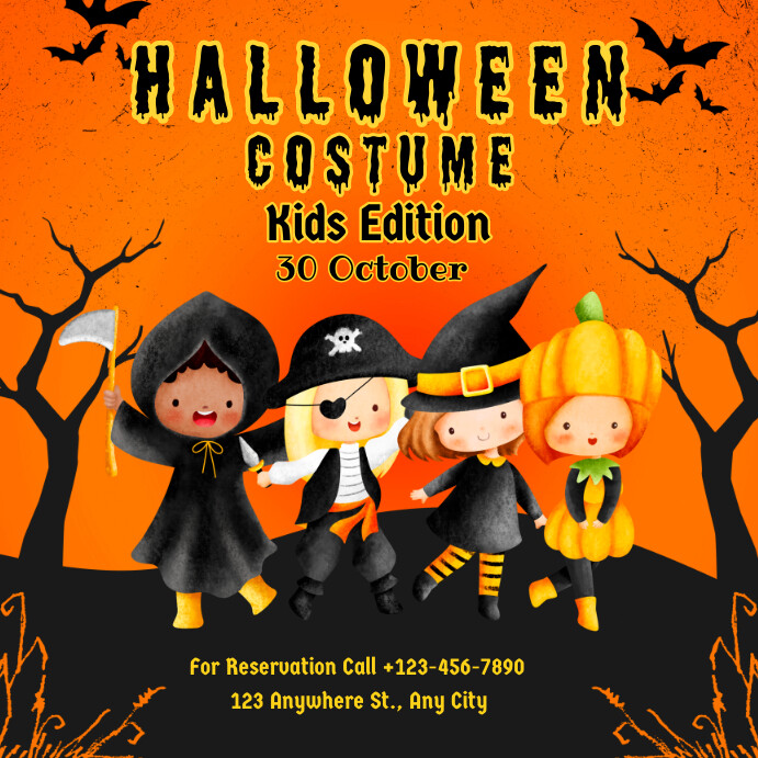 Halloween Costume Kids Edition Template | PosterMyWall