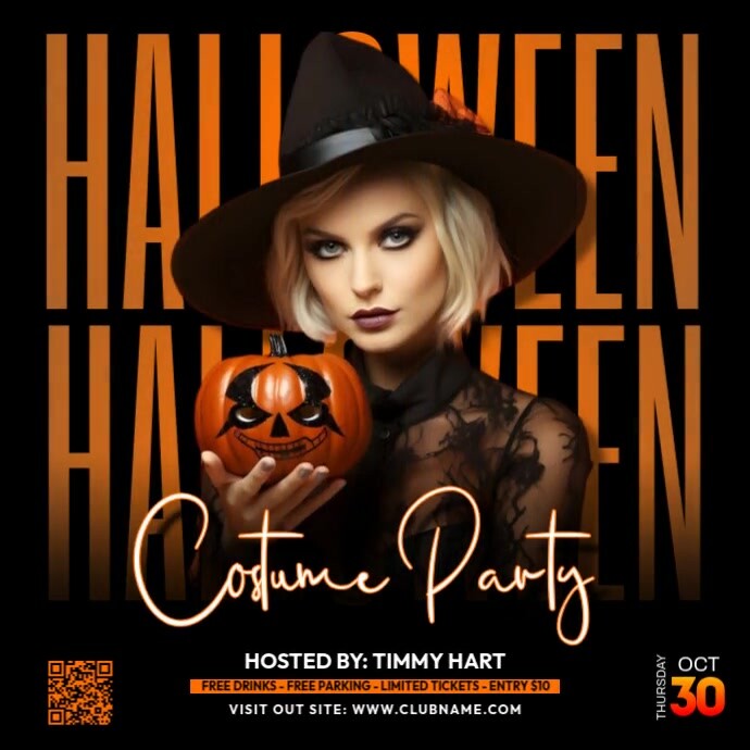 Halloween Costume Party Template | PosterMyWall