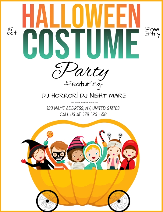 halloween costume party Template | PosterMyWall