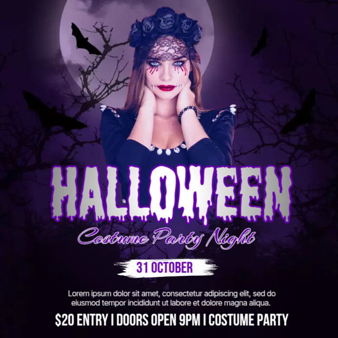 Halloween Costume Party Template | PosterMyWall