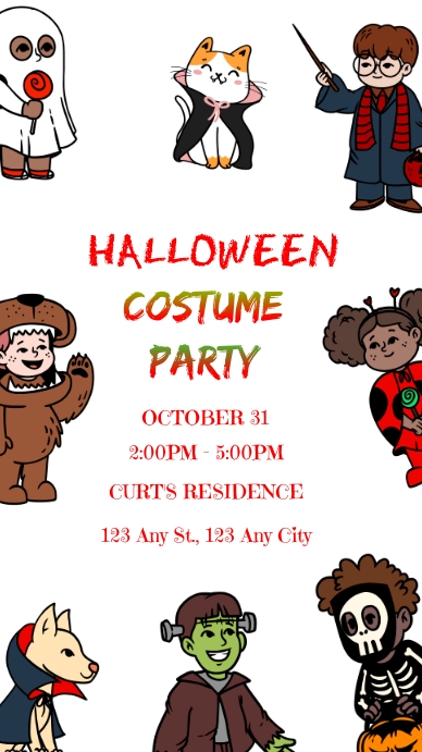 Halloween Costume Party Template | PosterMyWall