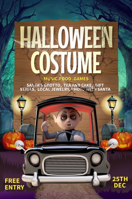 Halloween costume party Template | PosterMyWall