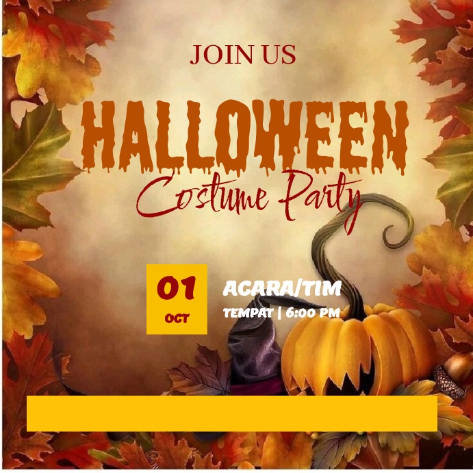 Halloween costume party Template | PosterMyWall