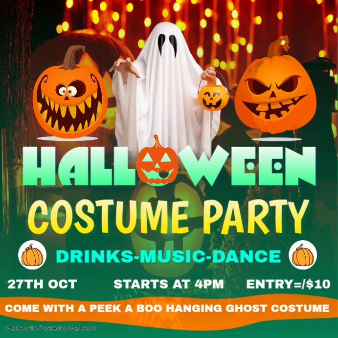 Halloween Costume Party Template | PosterMyWall