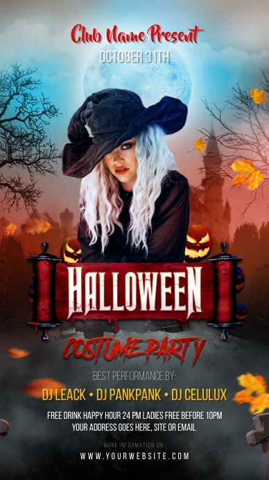Halloween Costume Party Instagram Stories Template | PosterMyWall