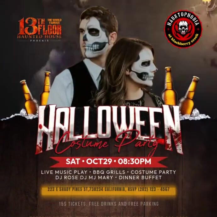 Halloween Costume Party Post Template | PosterMyWall