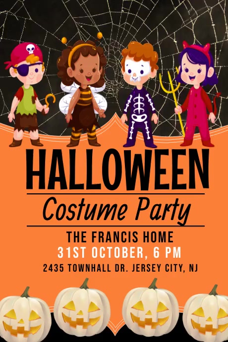 halloween costume party poster Template | PosterMyWall