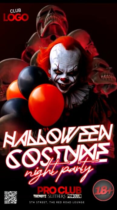 Halloween Costume Party Video Template | PosterMyWall