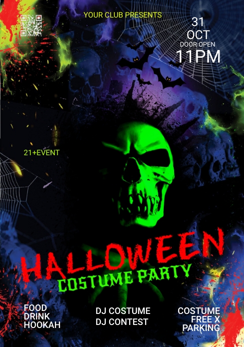 Halloween costumes party Template | PosterMyWall