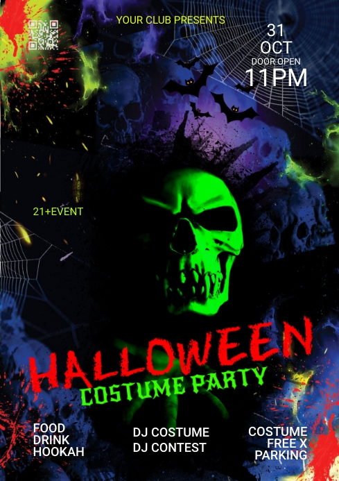 Halloween costumes party Template | PosterMyWall