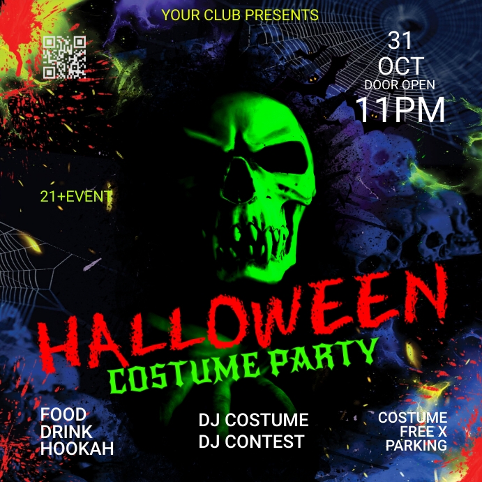 Halloween costumes party Template | PosterMyWall