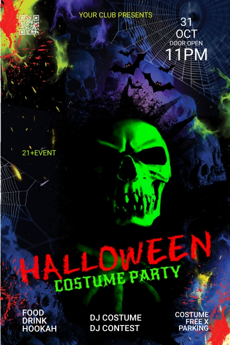 Halloween costumes party Template | PosterMyWall