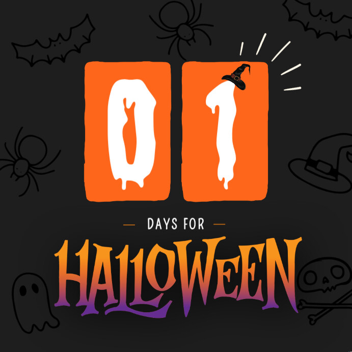 Copy of Halloween Countdown | PosterMyWall