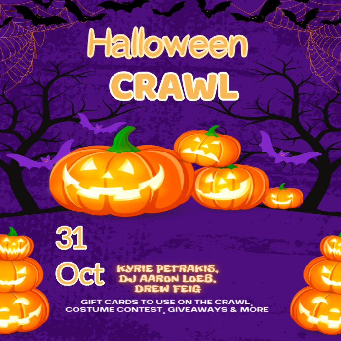 Copy of Halloween crawl online greeting cards | PosterMyWall