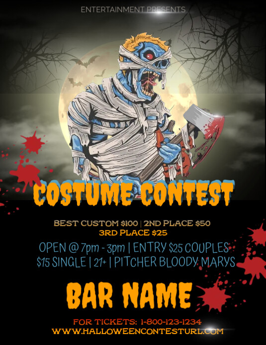 Halloween Custom Contest Template | PosterMyWall