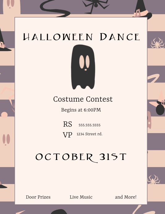 Halloween dance flyer template | PosterMyWall