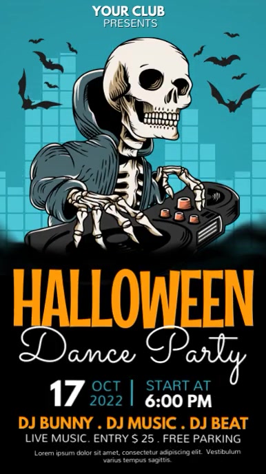 Copy of halloween dance night | PosterMyWall