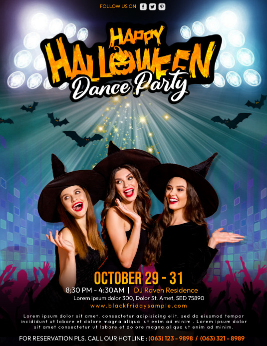Halloween Dance Party Template | PosterMyWall