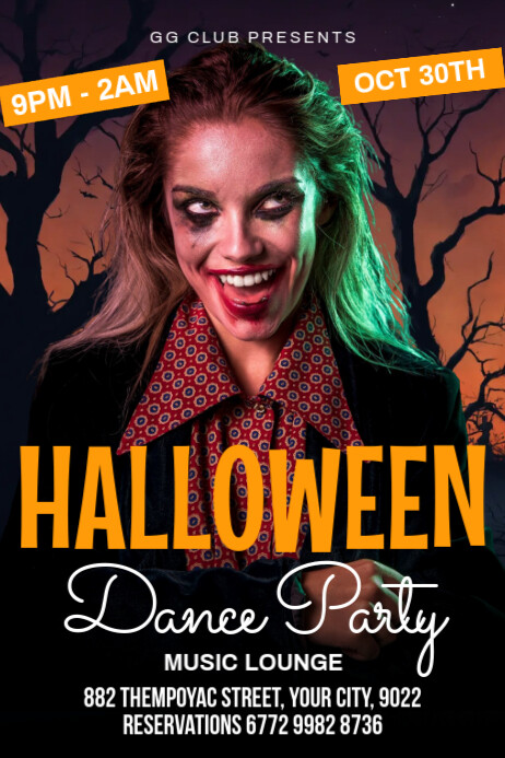 Halloween Dance Party Template | PosterMyWall