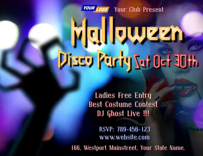 Halloween Dance Party video Template | PosterMyWall