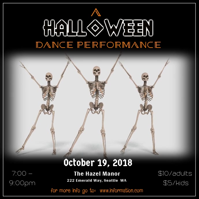 Copy of Halloween Dance Video | PosterMyWall