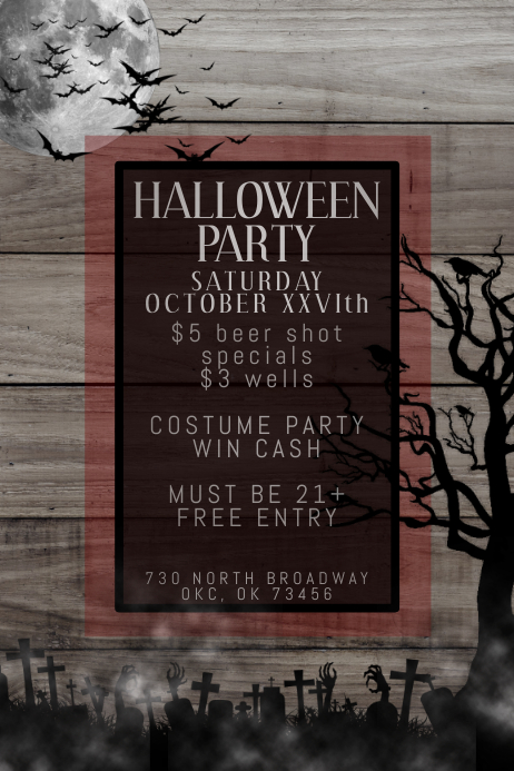 HALLOWEEN DARK 2019 Template | PosterMyWall