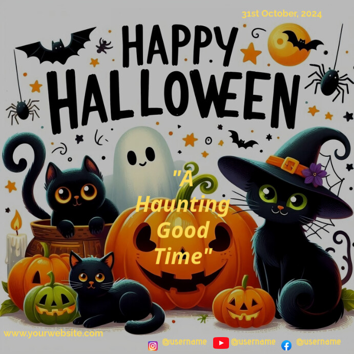Halloween Day Poster Template | PosterMyWall
