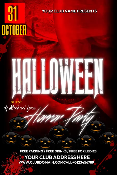 HALLOWEEN Template | PosterMyWall