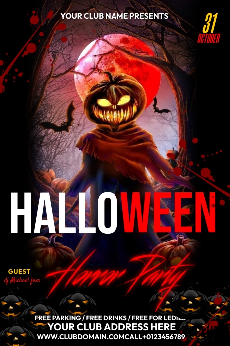 HALLOWEEN Template | PosterMyWall