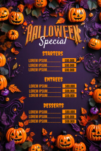 Halloween Menu Template | PosterMyWall