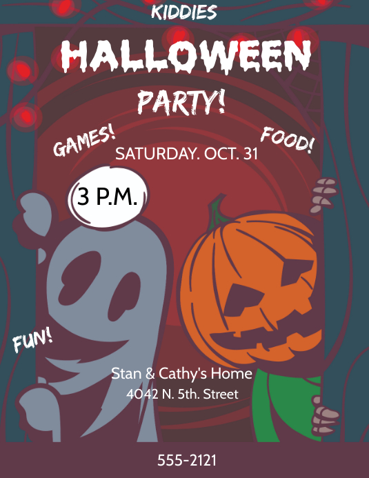 KIDS HALLOWEEN PARTY INVITE Template | PosterMyWall