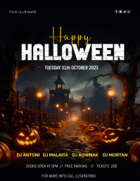 Halloween Ghost Tour Flyer Template | PosterMyWall