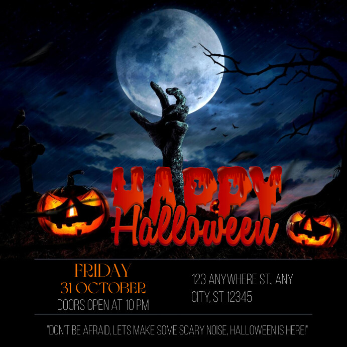 Halloween Template | PosterMyWall