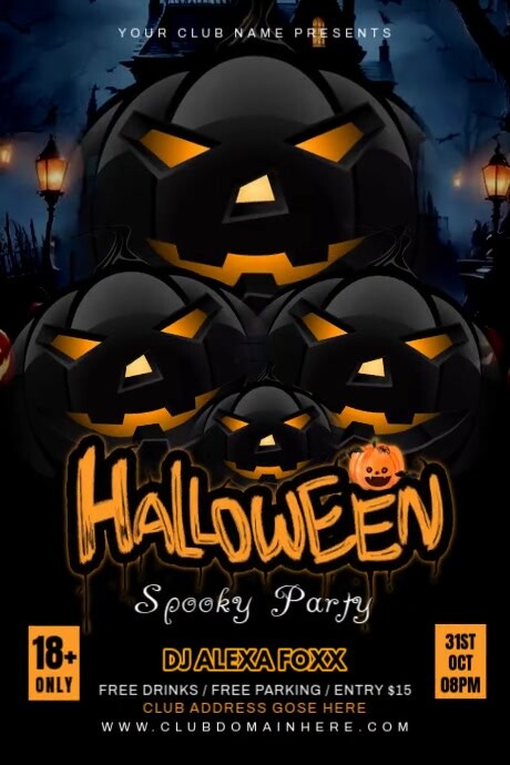 HALLOWEEN Template | PosterMyWall