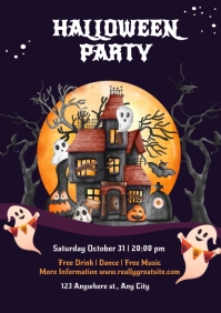 Halloween Party Flyer or Poster Template | PosterMyWall