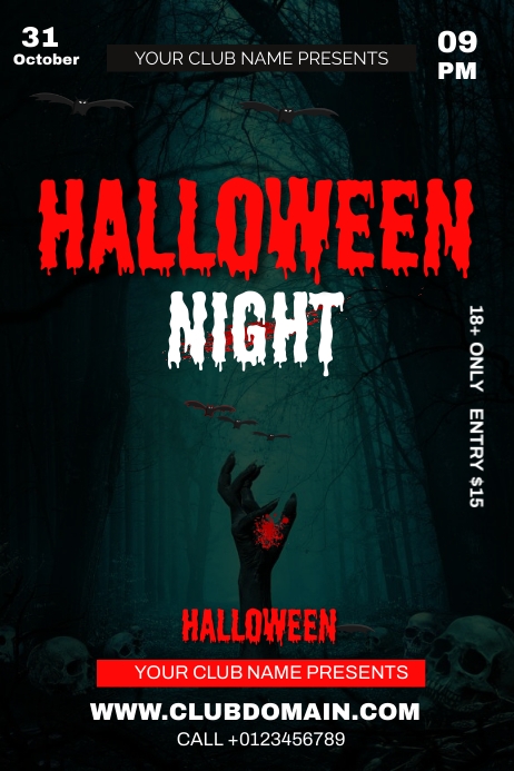 HALLOWEEN Template | PosterMyWall